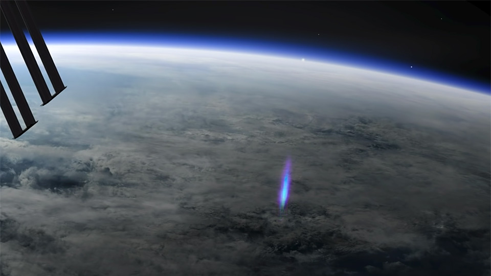 WATCH: 'Blue Jet' lightning seen shooting into space - Gript
