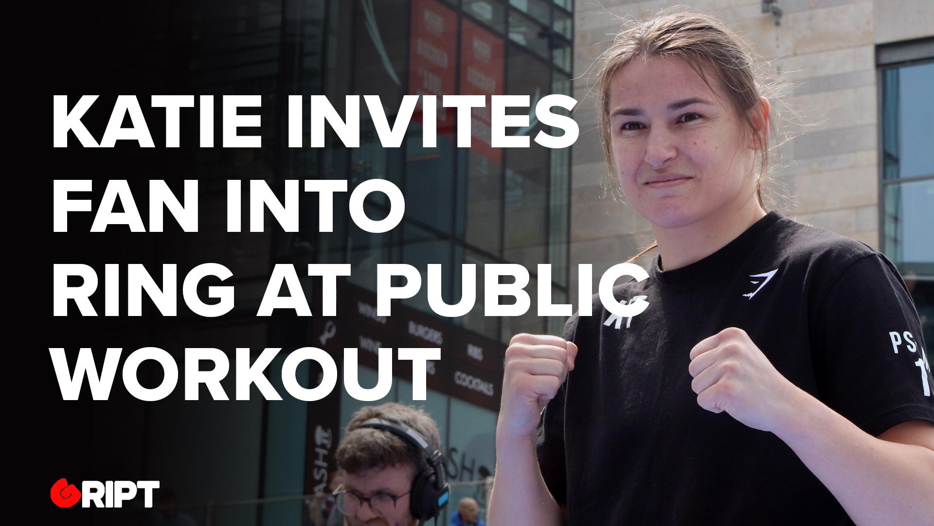 Katie Taylor invites fan into ring at public work-out ahead of title ...