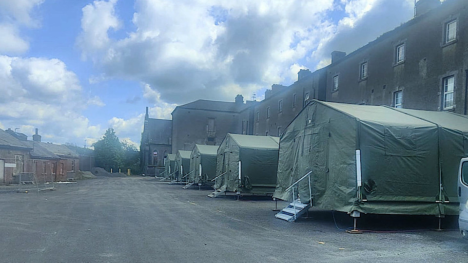 Asylum seekers at Columb Barracks say living conditions causing stress ...