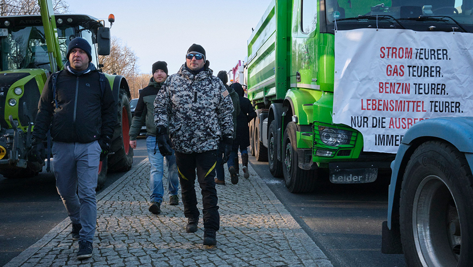 German farmers are protesting about far more than taxes and subsidies ...