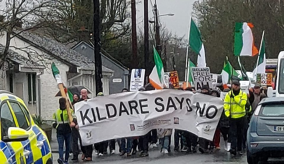"We are bursting at the seams": Immigration protests in Naas, Coolock ...