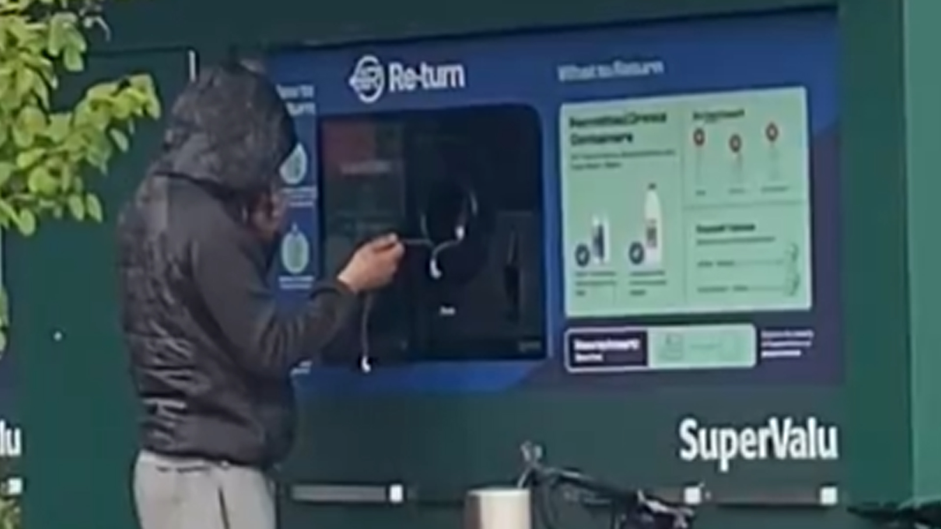 Viral video shows man put plastic bottle on string through deposit ...
