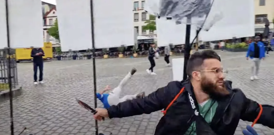 BREAKING: Man shot by German police after knife attack on activist ...