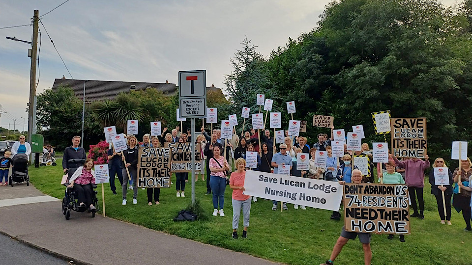 'Staying put': Rally held at Lucan Lodge over HSE decision to transfer ...